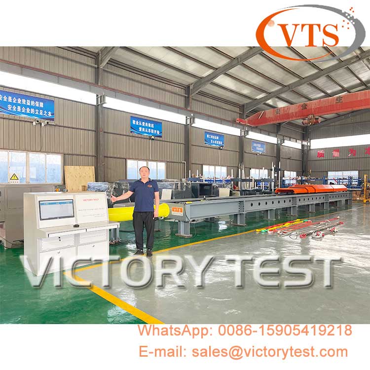Horizontal Tensile Test Bed For HDPE Rope | VTS-Testing Equipment ...